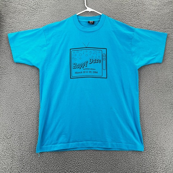 Screen Stars | Shirts | Vintage 994 Screen Stars Best Blue Happy Daze T ...